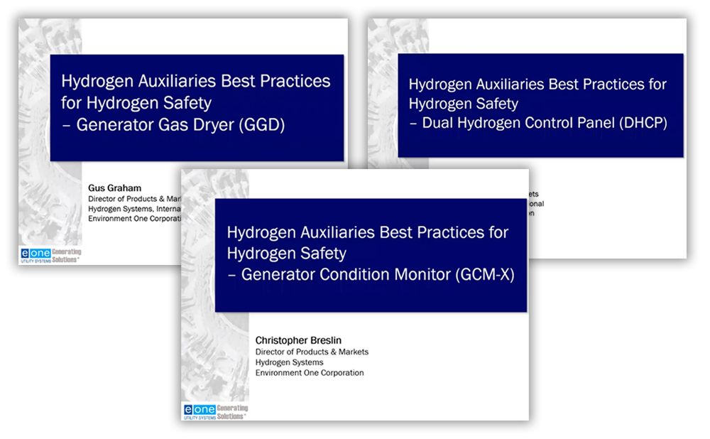 Hydrogen Auxiliaries Best Practices for Hydrogen Safety Series › | E/One